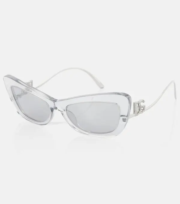 Dolce & Gabbana Embellished Cat-eye Sunglasses - Grey