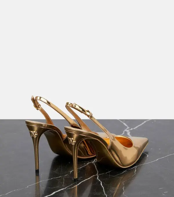 Dolce & Gabbana Leather Slingback Pumps