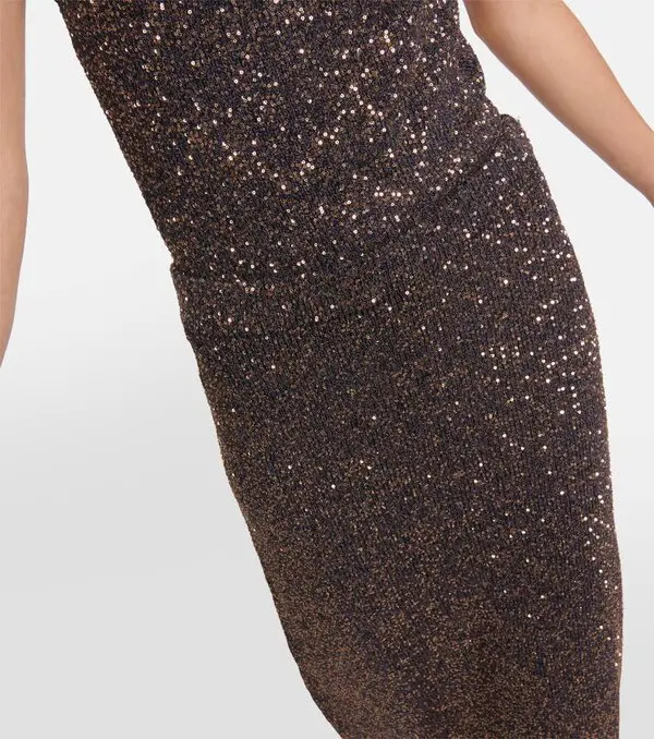 Altuzarra Milos Metallic Knit Maxi Skirt