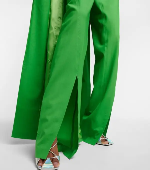 Giuseppe Di Morabito High-rise Wool-blend Pants