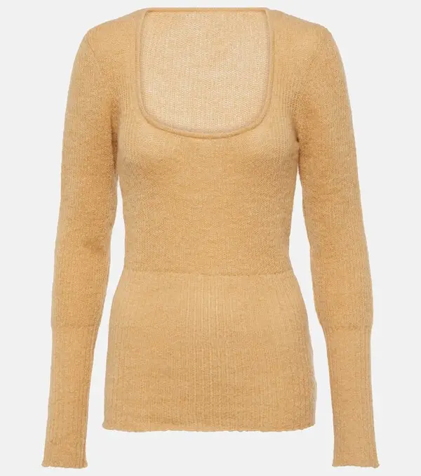Jacquemus La Maille Dao Ribbed-knit Sweater - Beige