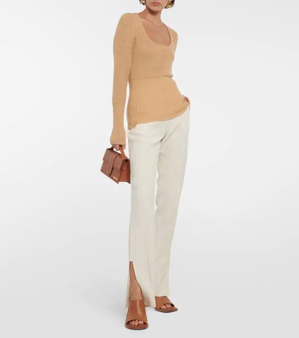 Jacquemus La Maille Dao Ribbed-knit Sweater - Beige