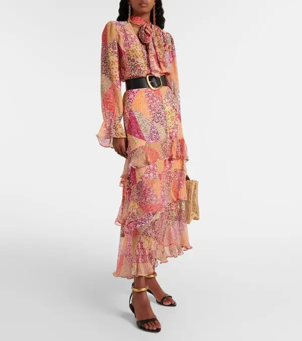 Rixo Jovie Patchwork Blouse