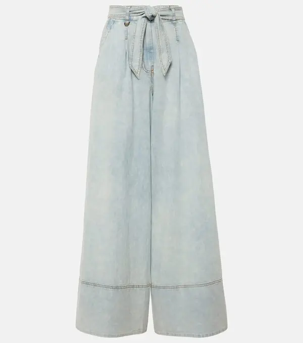Zimmermann High-rise Wide-leg Jeans