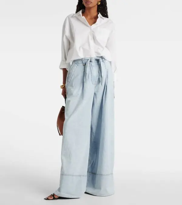 Zimmermann High-rise Wide-leg Jeans