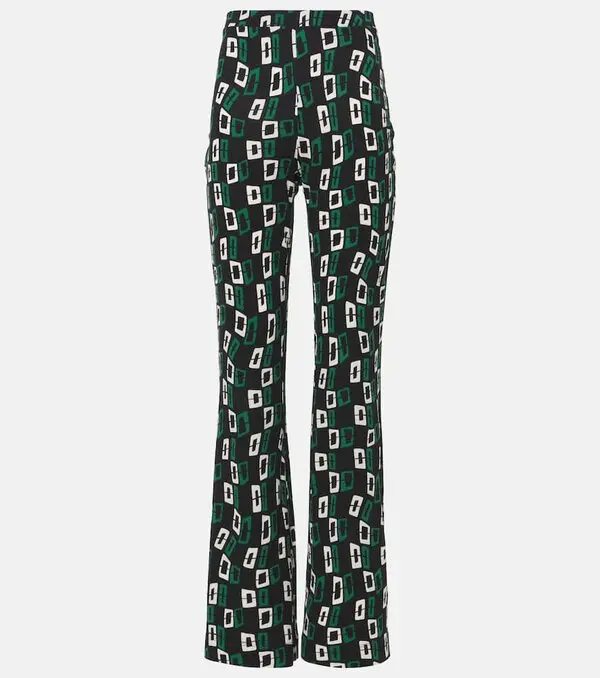 Diane Von Furstenberg Brooklyn Printed Flared Pants