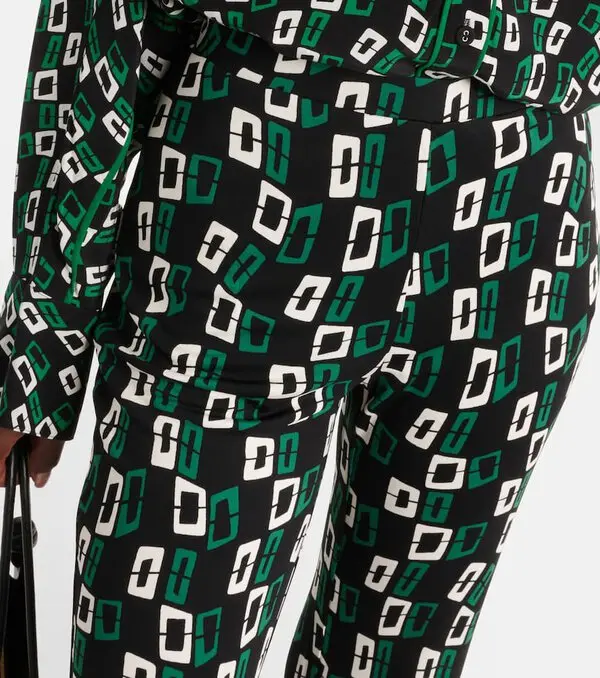 Diane Von Furstenberg Brooklyn Printed Flared Pants