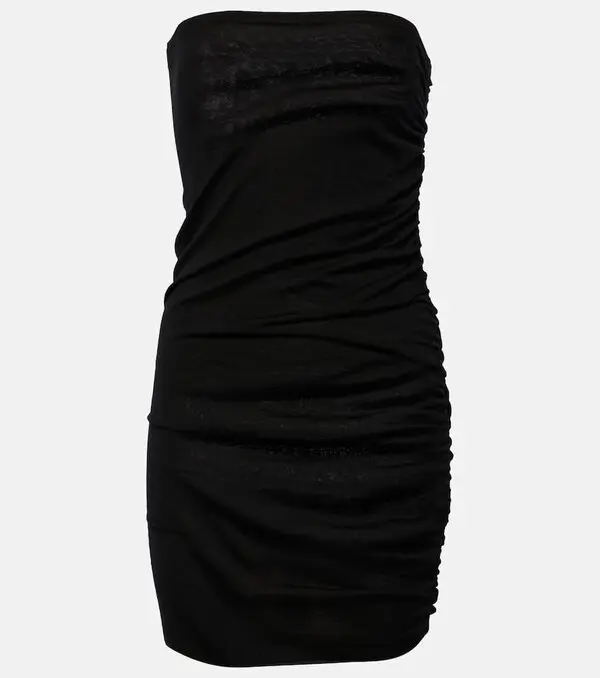 Isabel Marant Étoile Ruched Wool Minidress