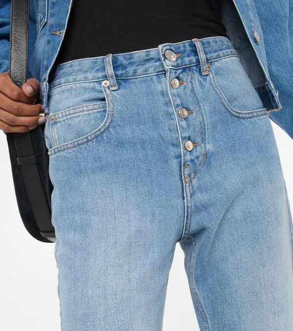 MARANT ETOILE Belden High-rise Slim-fit Pants
