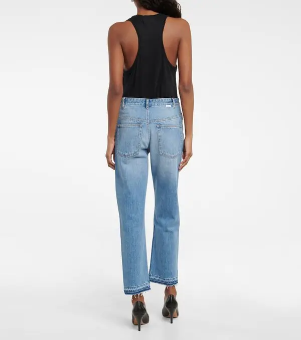 MARANT ETOILE Belden High-rise Slim-fit Pants