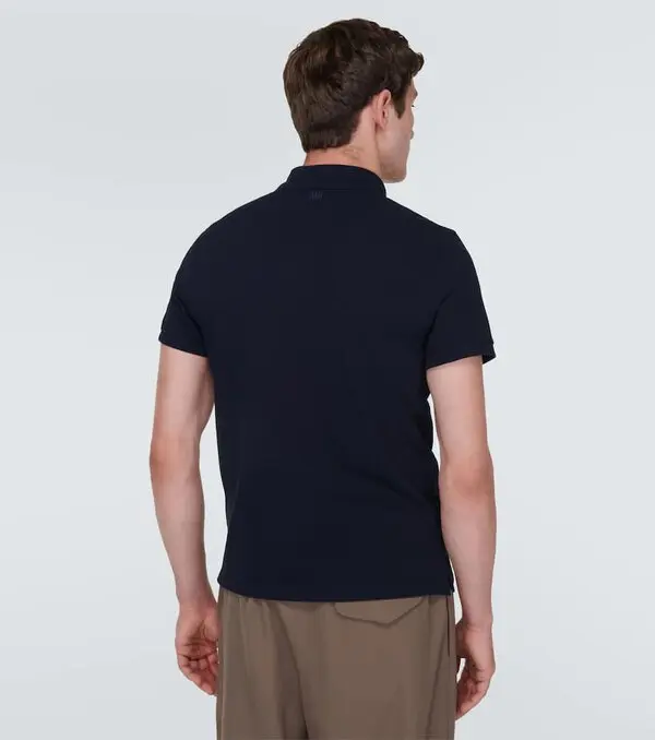 AMI Paris De Cour Cotton Pique Polo Shirt