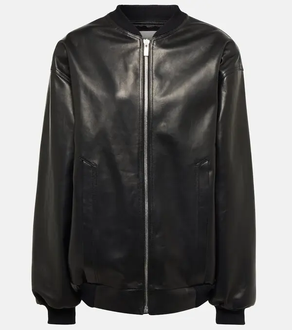 Magda Butrym Leather Bomber Jacket
