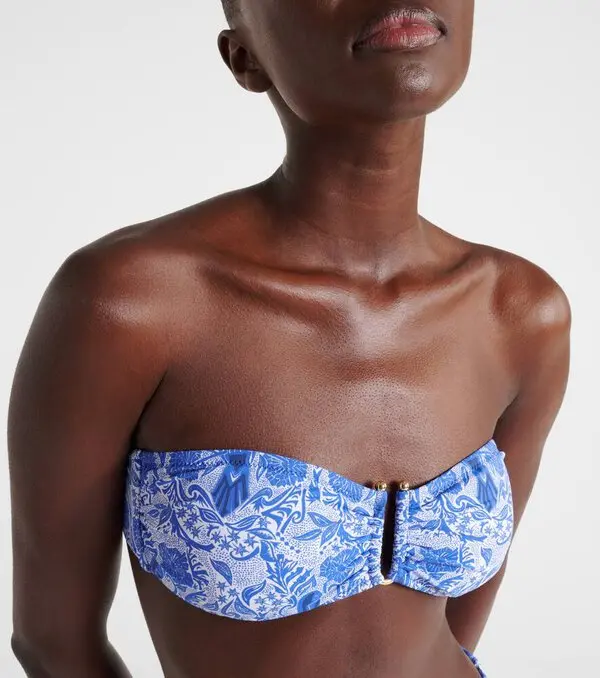 Heidi Klein Lake Como Printed Bikini Top