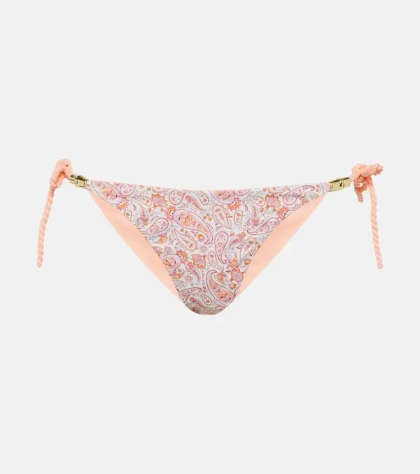 Heidi Klein Muskmelon Bay Triangle Bikini Bottom - Pink