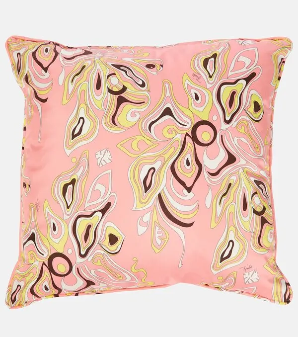 Emilio Pucci Printed Silk Twill Pillow - Multicoloured