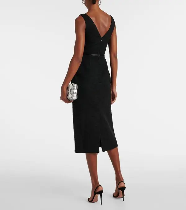 Erdem Tweed Midi Dress