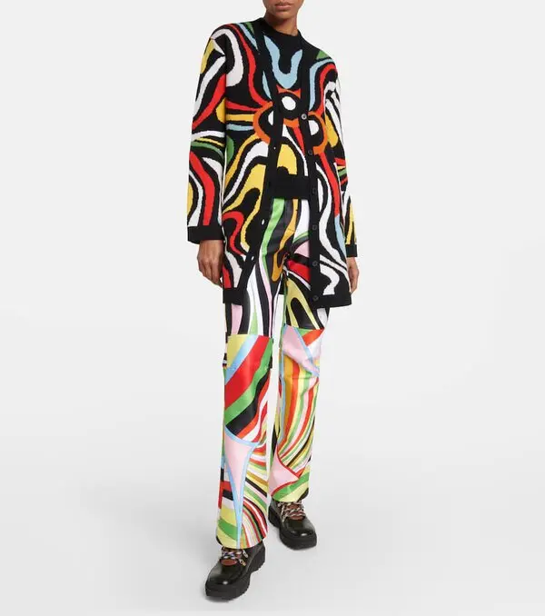 Emilio Pucci X Fusalp Intarsia Wool Cardigan