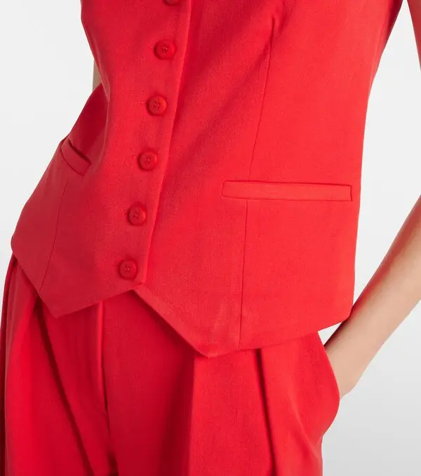 Staud Brett Single-breasted Vest