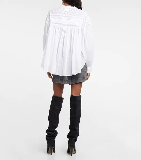 MARANT ETOILE Plalia Oversized Blouse - White