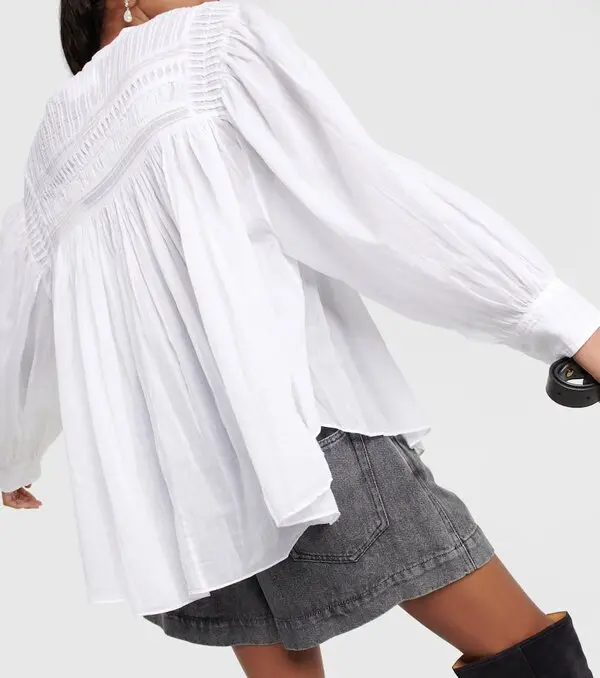 MARANT ETOILE Plalia Oversized Blouse - White
