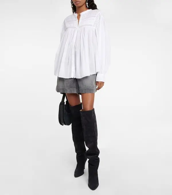 MARANT ETOILE Plalia Oversized Blouse - White