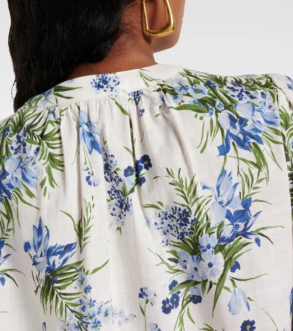Veronica Beard Ashlynn Floral Cotton Shirt