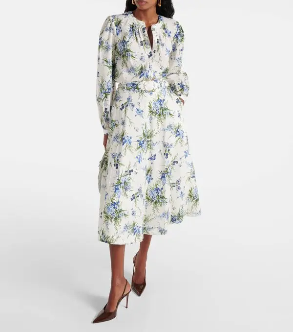 Veronica Beard Ashlynn Floral Cotton Shirt