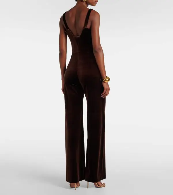 Galvan Vesper Velvet Jumpsuit