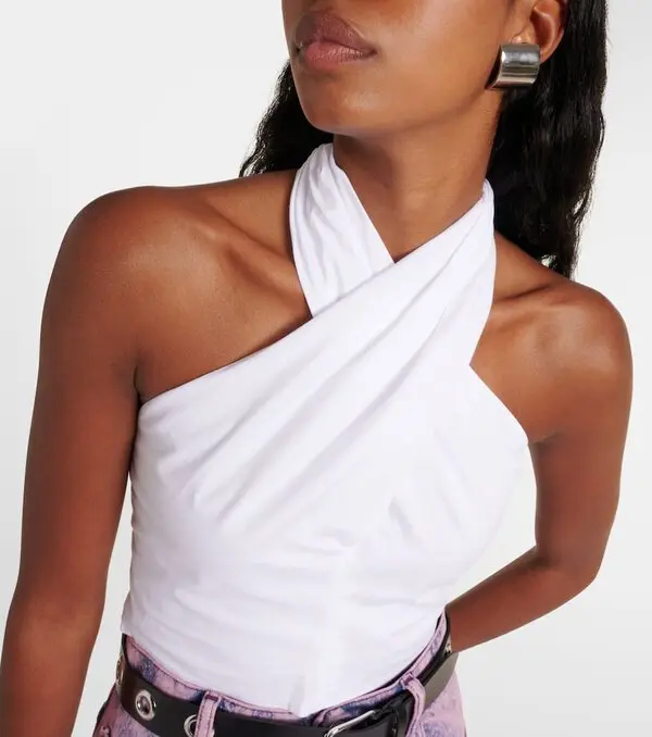 Staud Kai Smocked Crop Top