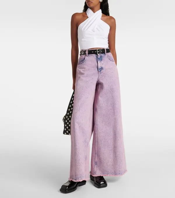 Staud Kai Smocked Crop Top