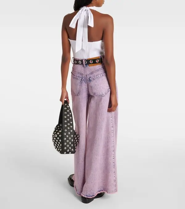 Staud Kai Smocked Crop Top