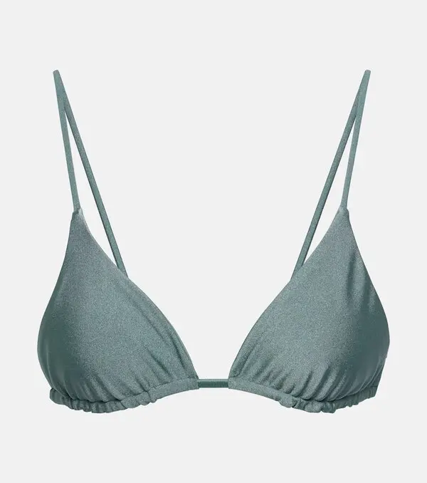 Jade Swim Via Triangle Bikini Top - Blue