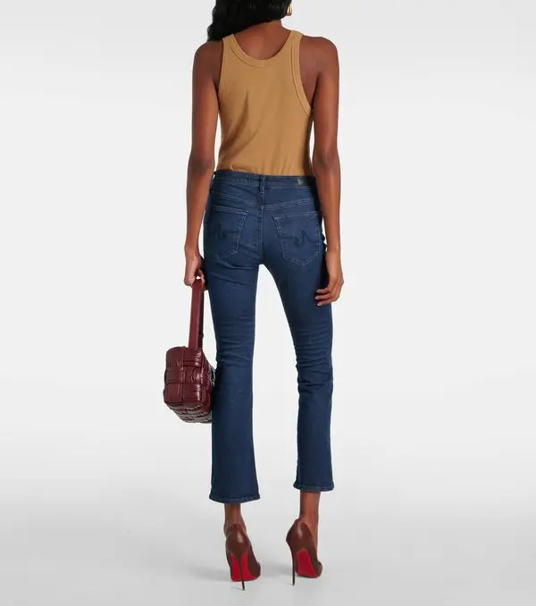 Ag Jodi Crop Flare Jeans - Blue