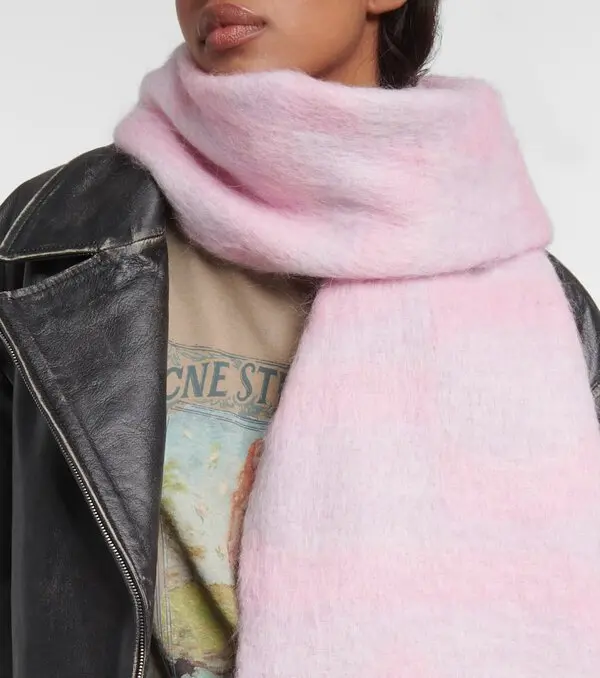 Acne Studios Logo Wool-blend Scarf