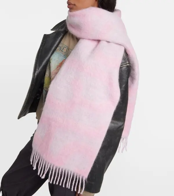 Acne Studios Logo Wool-blend Scarf