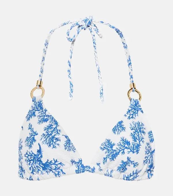 Heidi Klein Little Dix Bay Ring Bikini Top - Blue