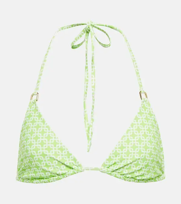 Melissa Odabash Key West Printed Triangle Bikini Top