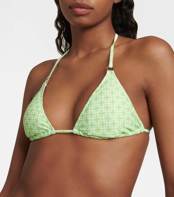 Melissa Odabash Key West Printed Triangle Bikini Top