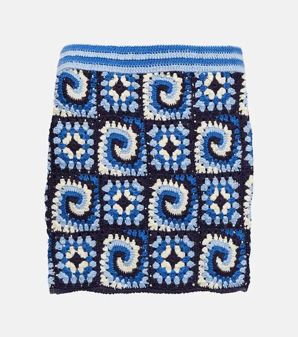 Staud Brazing Crochet Miniskirt - Multicoloured