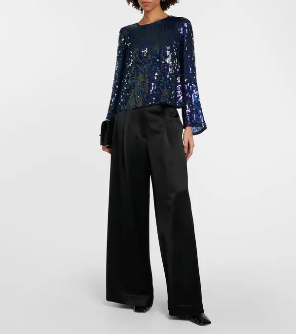 Velvet By Graham & Spencer Evie Sequined Top