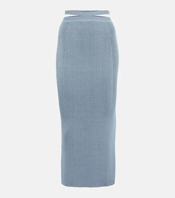 Simkhai Orion Rib-knit Midi Skirt