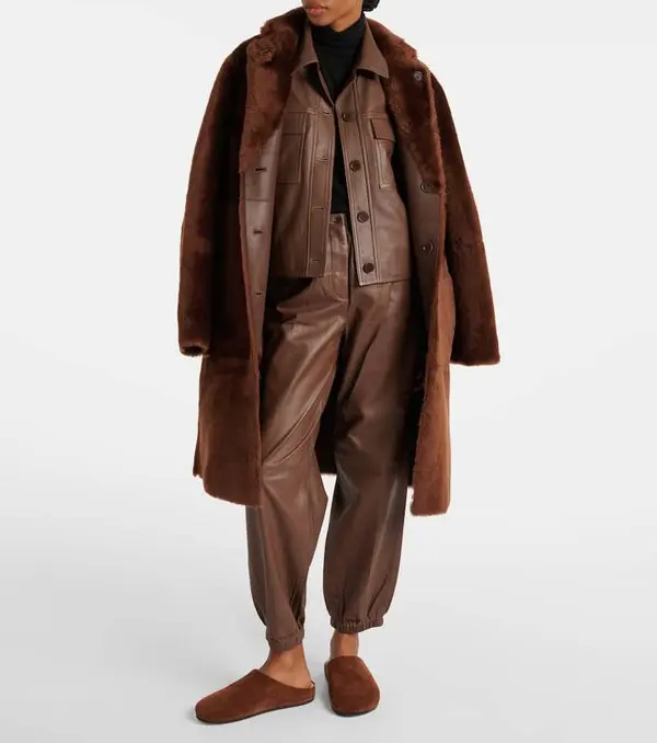 JOSEPH Leather Shirt Jacket