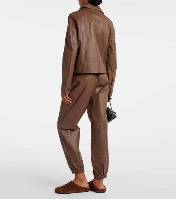 JOSEPH Leather Shirt Jacket