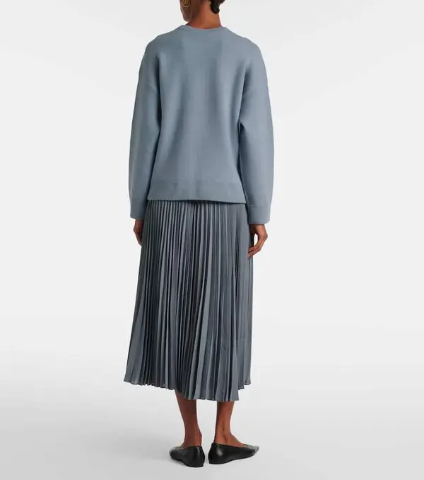 Vince Wool, Cotton And Cashmere-blend Sweater