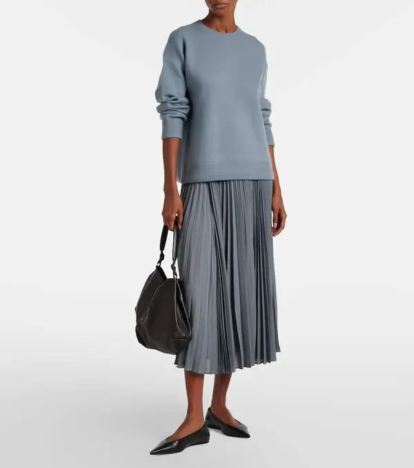 Vince Wool, Cotton And Cashmere-blend Sweater