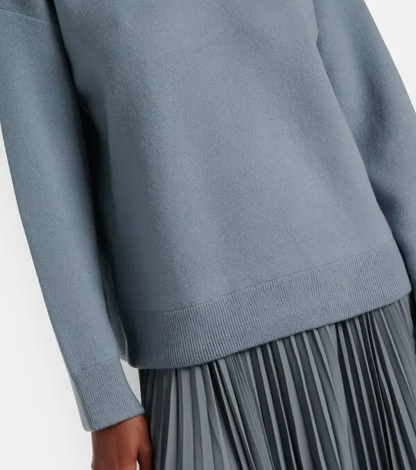 Vince Wool, Cotton And Cashmere-blend Sweater