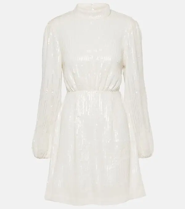 Rixo Lara Bridal Sequined Mini Dress