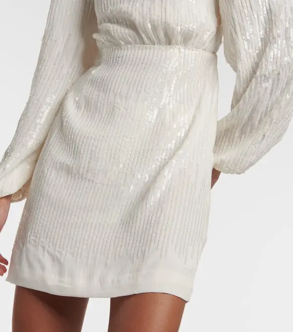 Rixo Lara Bridal Sequined Mini Dress
