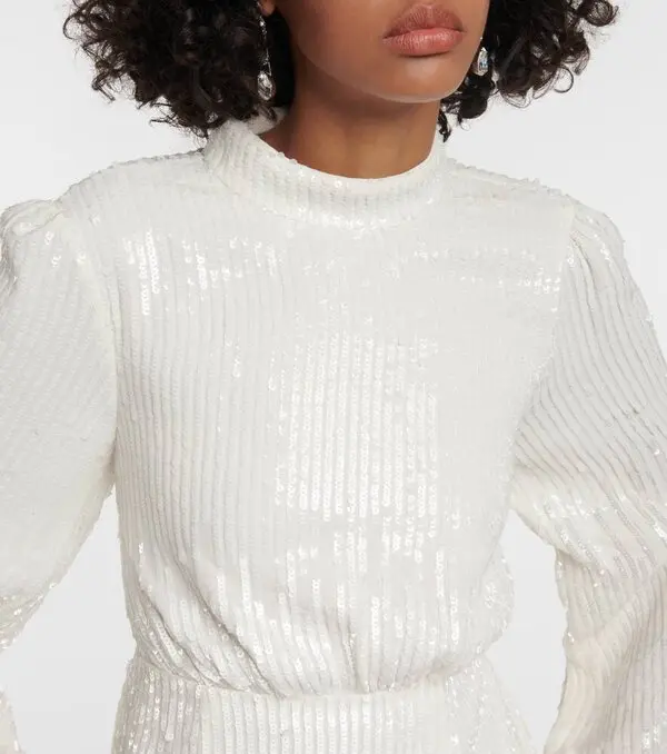 Rixo Lara Bridal Sequined Mini Dress