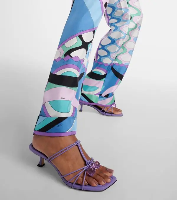 JIMMY CHOO Jemma 50 Embellished Leather Mules